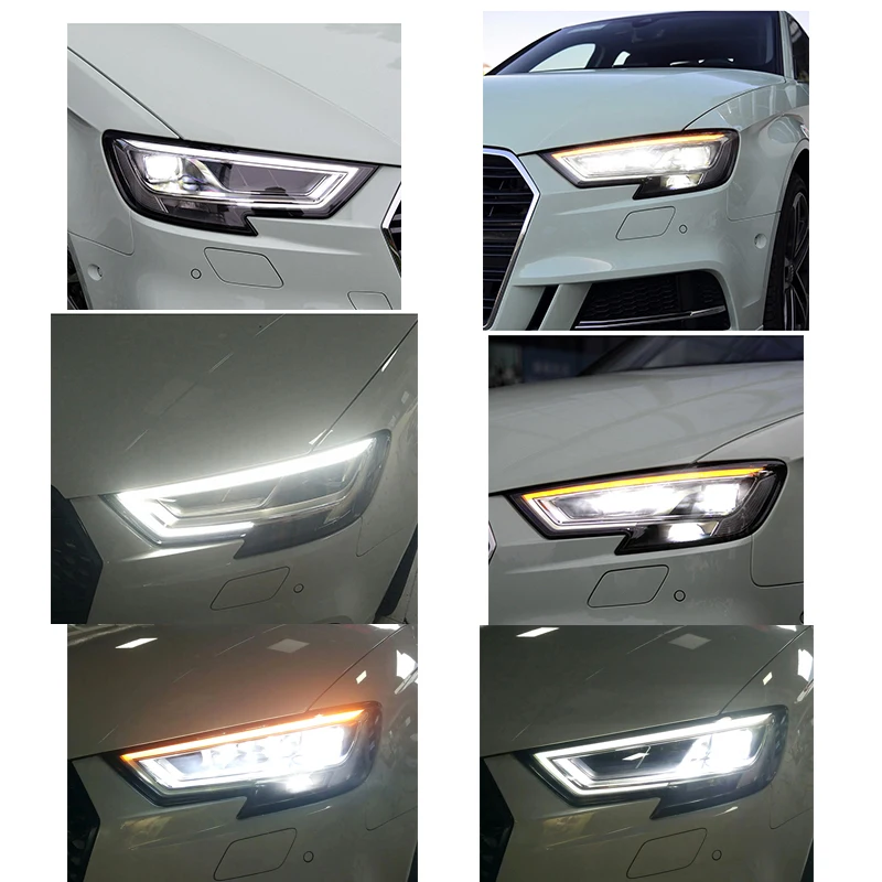 A3 S3 Front Headlights for Audi Upgrade Matrix Headlight for Audi A3 S3 Modified Led Headlight 2014 2015 2016 2017 2018 2019