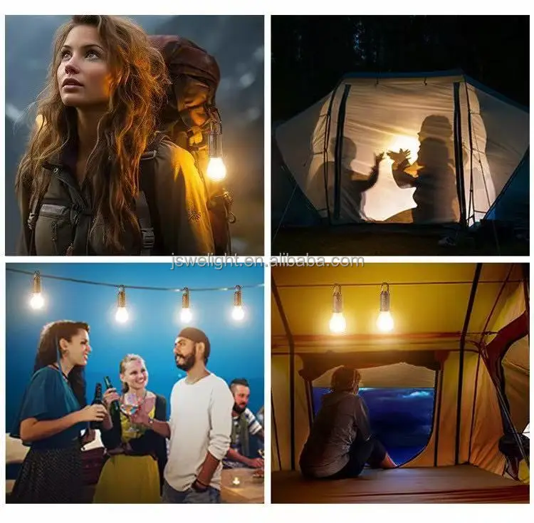 Rechargeable Type-C Outdoor Waterproof Street Lamp Tent Courtyard Solar ...