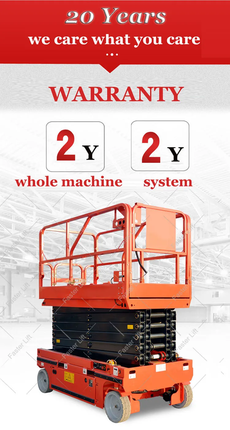 Faster Lift 6-16m Genie JLG Man Aerial Platform Electric Hydraulic ...