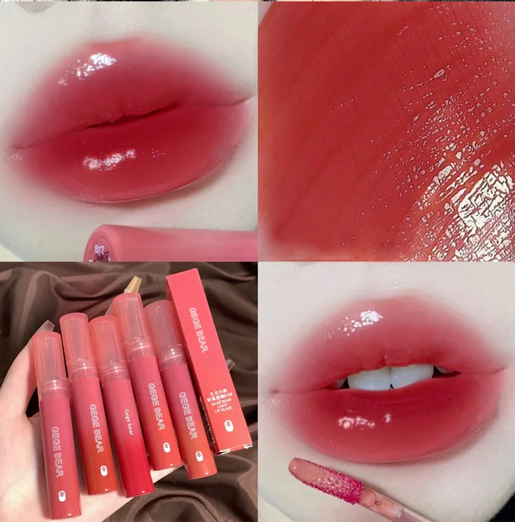 Gege Bear Velvet Mattes Soft Lip Glaze Moisturizing Easy To Color Lip ...