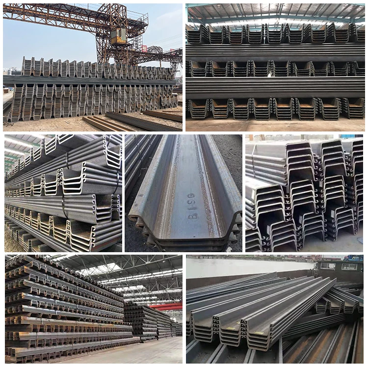 Metal 600mm Steel Sheet Pile 6M Pile Z Type Sheet Astm A857 ...