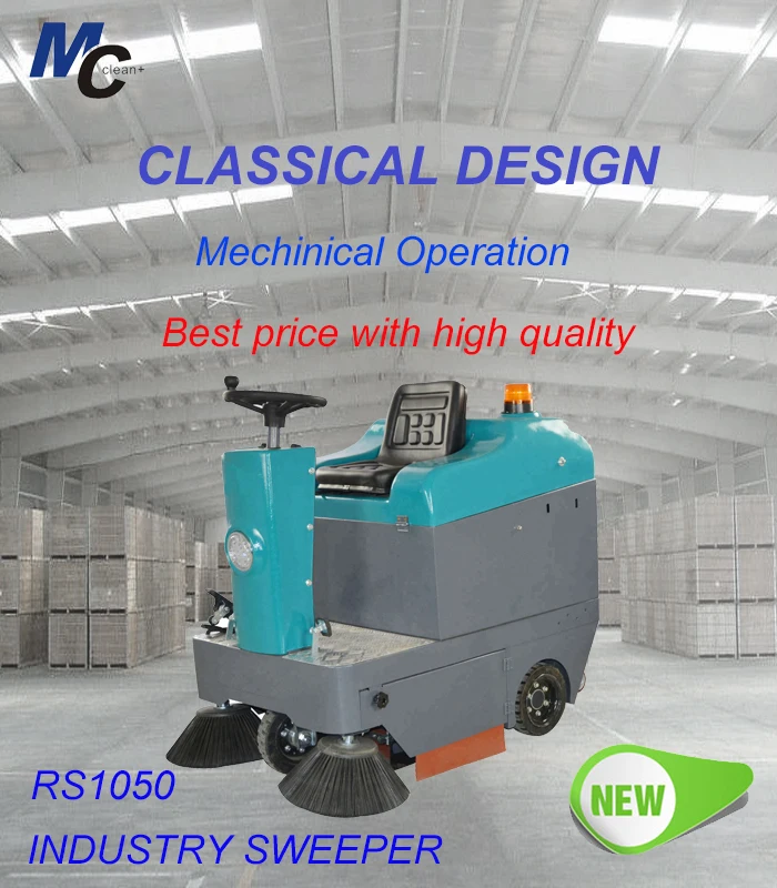 Rs1050 Made In China Electric Road Sweeper Ride On Floor Sweeper Mobile ...