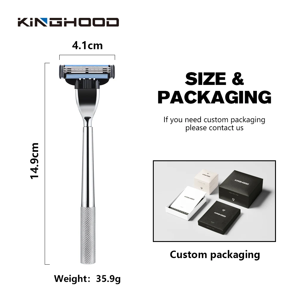 Wholesale Eco Friendly Hair Shave Reusable Metal 3 Blade Shaving Razor ...