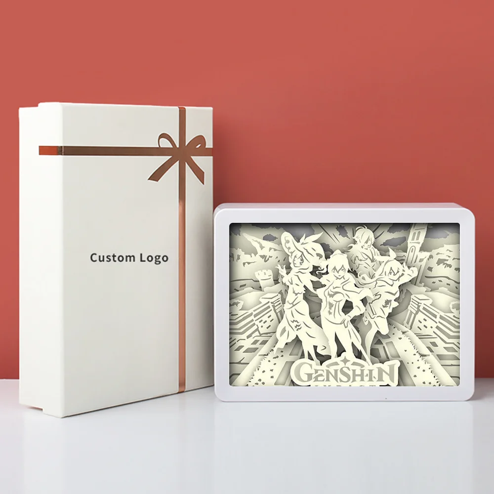 Genshin Craft - Paper Cut Light Box with LED Night Light