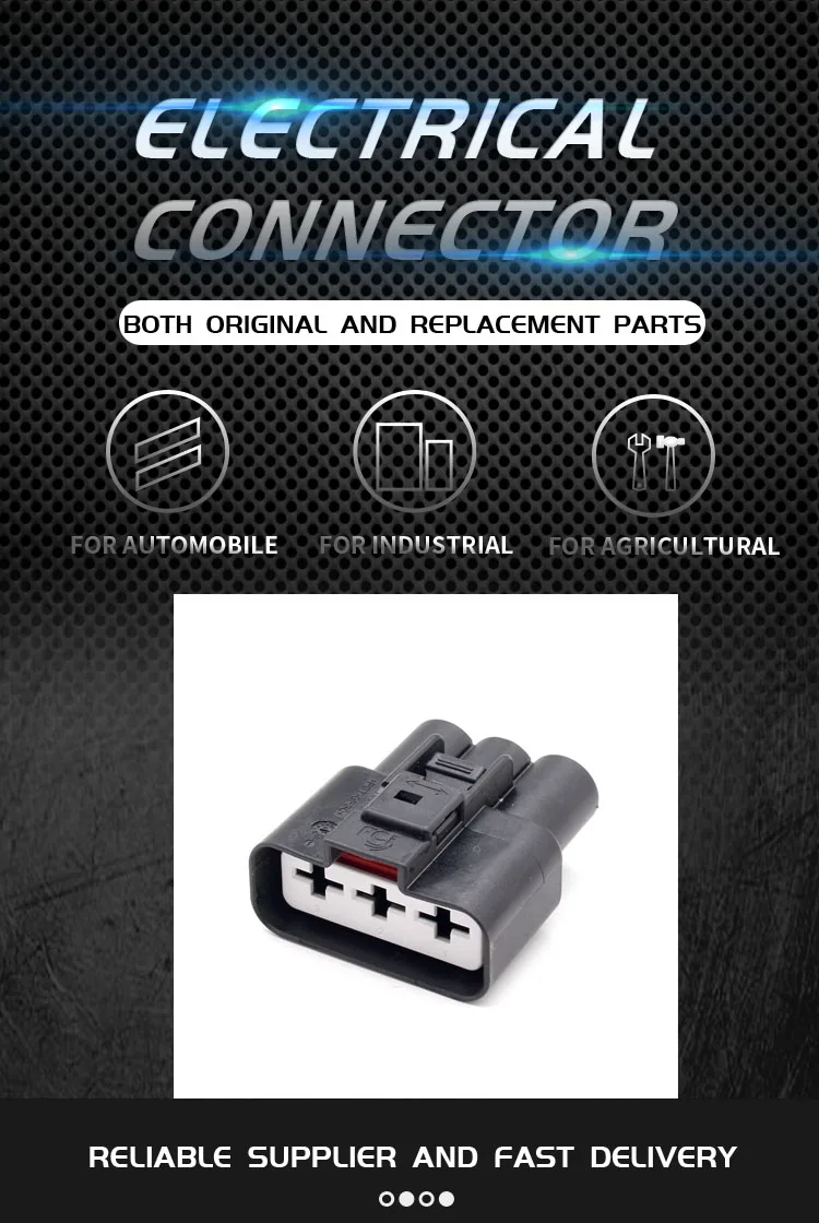 F000010 3 Pin Female Electrical Waterproof Pbt Gf30 Fci Connector For ...