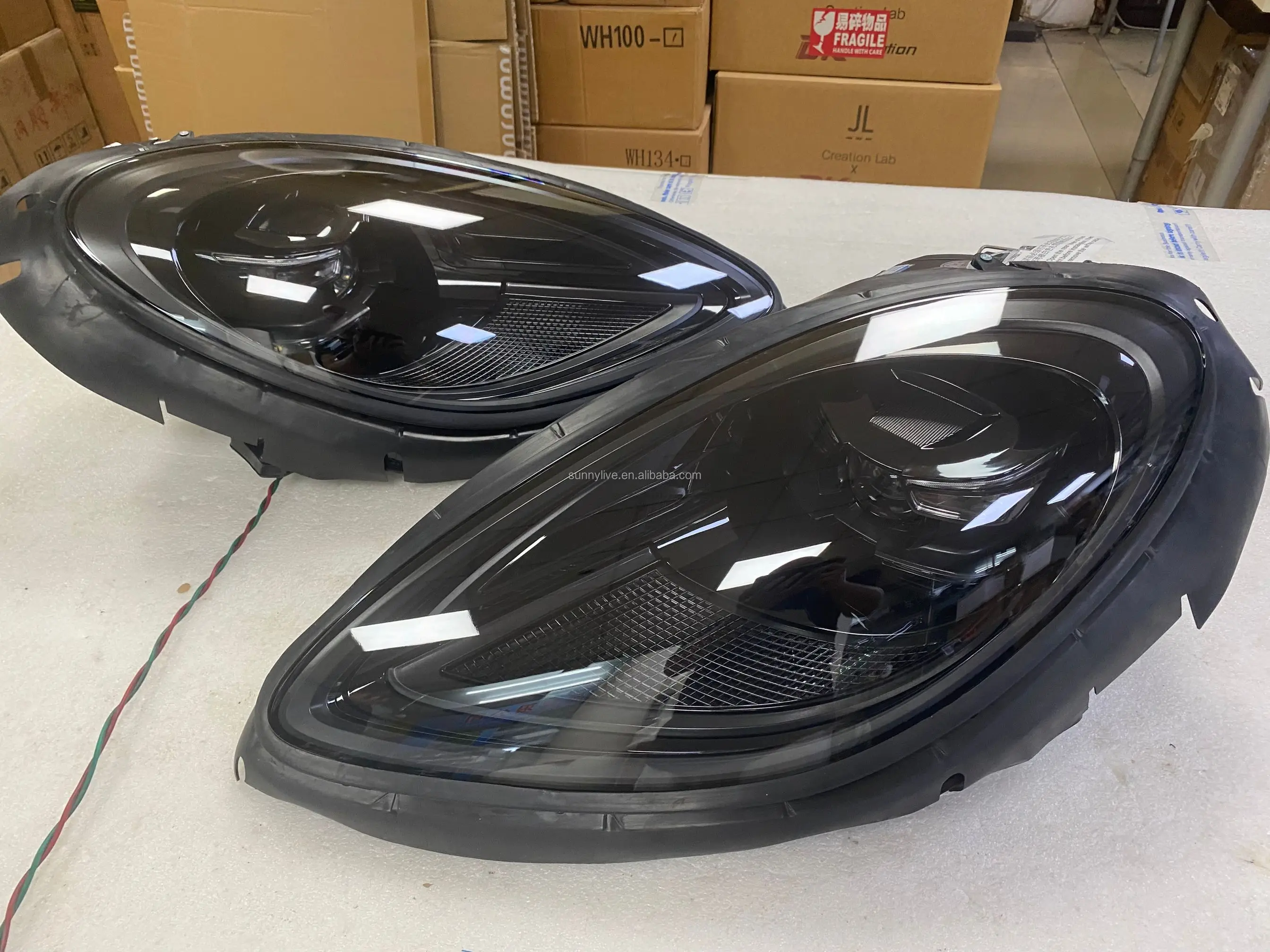 LED front lamps For Porsche Macan LED headlights 2014-2017 year AFS ...