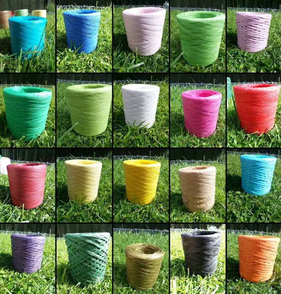 Flat Paper Rafia Ribbon - DIY Eco Raffia for Weaving