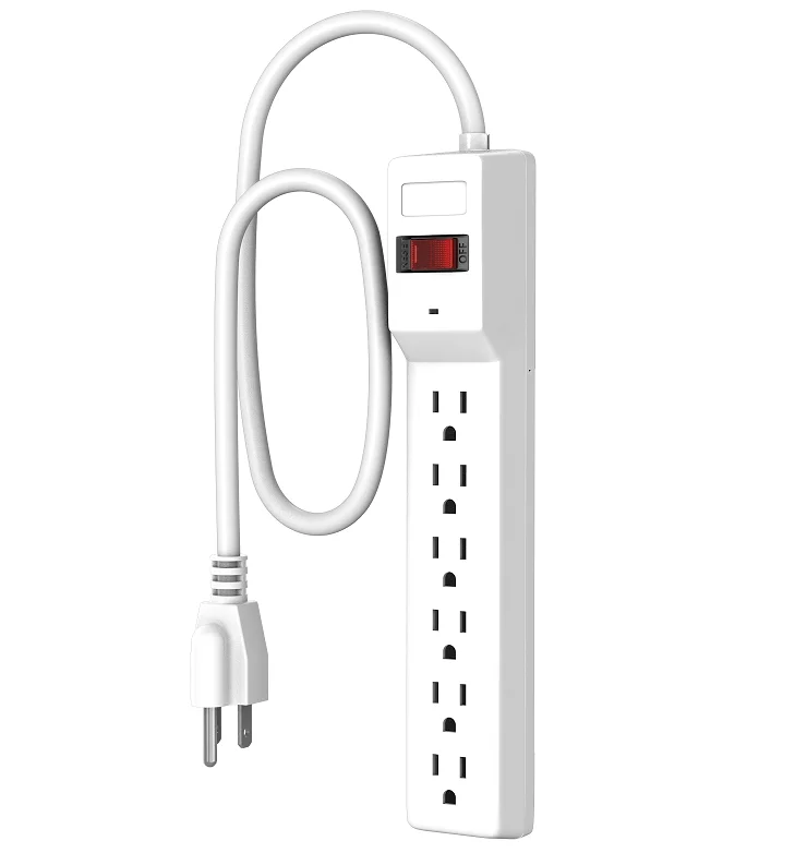6 Outlet Power Plug Light Indicator For Surge Protection American ...
