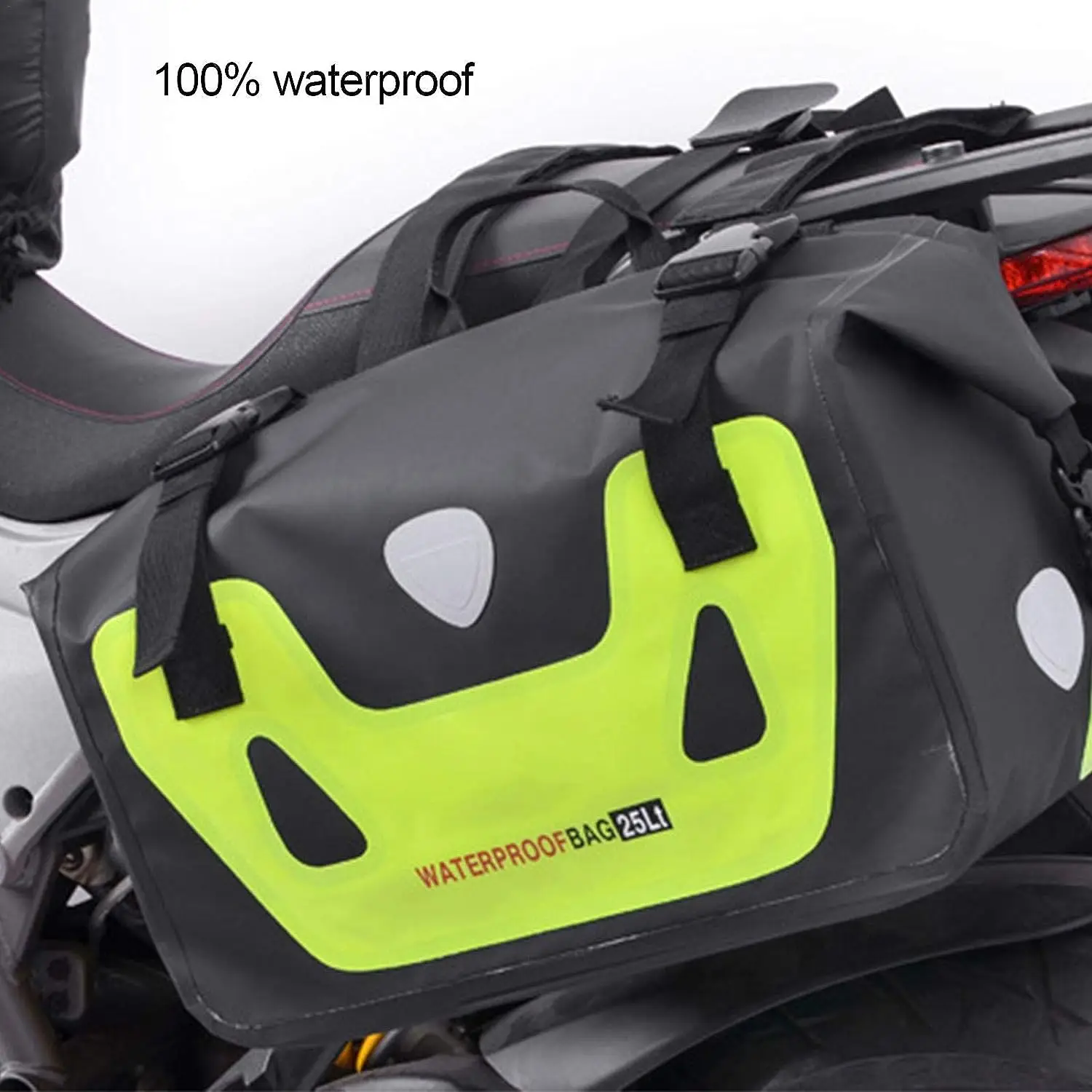 Motorcycle Saddlebags,Motorbike Panniers Waterproof Side Luggage Seat ...