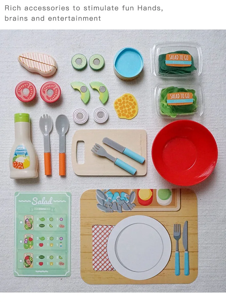 Kids Toys Educational Toys Wooden Salad Set Toy| Alibaba.com