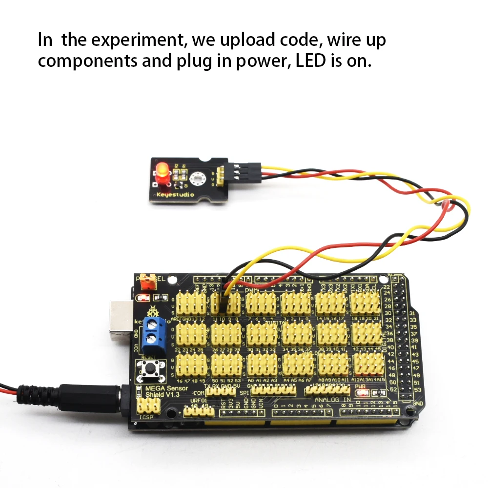 Keyestudio MEGA Sensor Shield V1 - Arduino Mega2560 Expansion