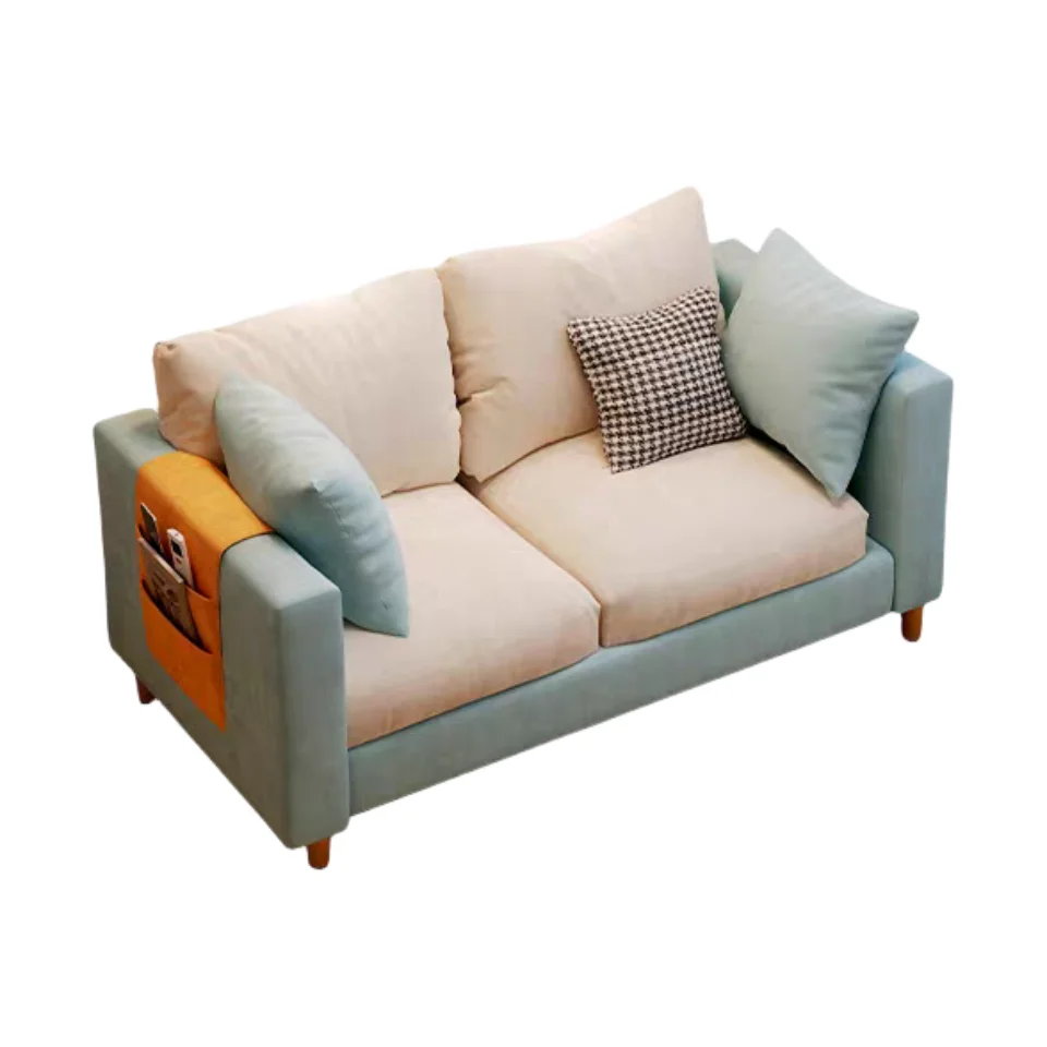 Apartment Small Sofa Living Room Small Household Fabric Single Sofa Ins ...