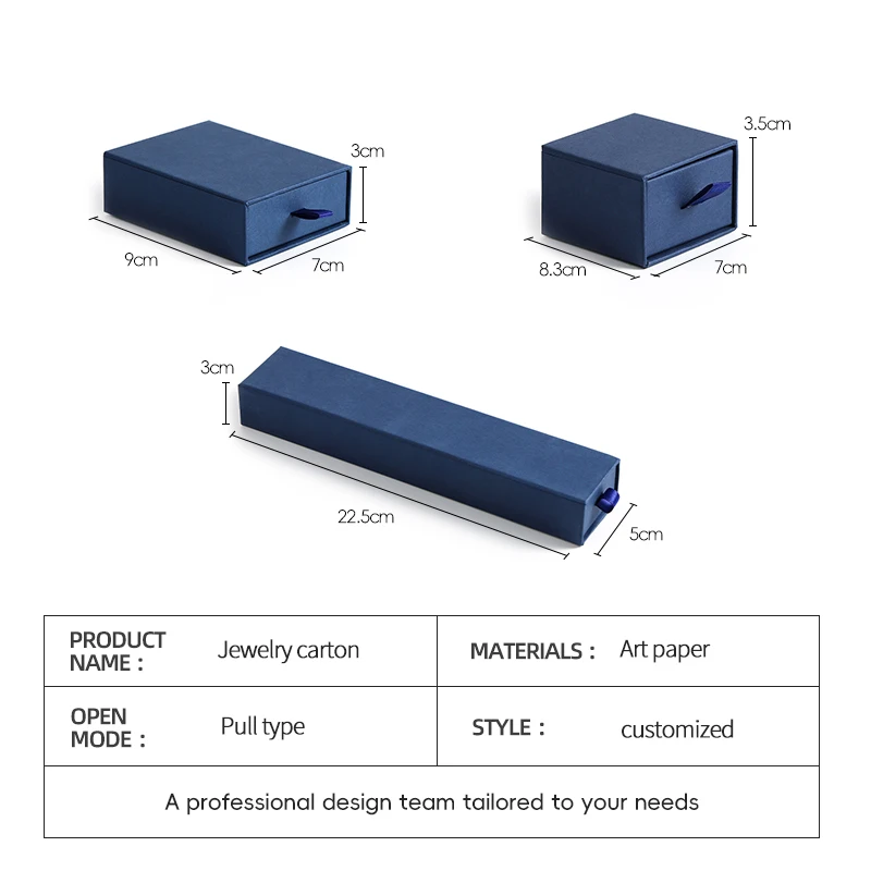 Custom Luxury Logo Jewelry Packaging Box With Logo Necklace Ring ...