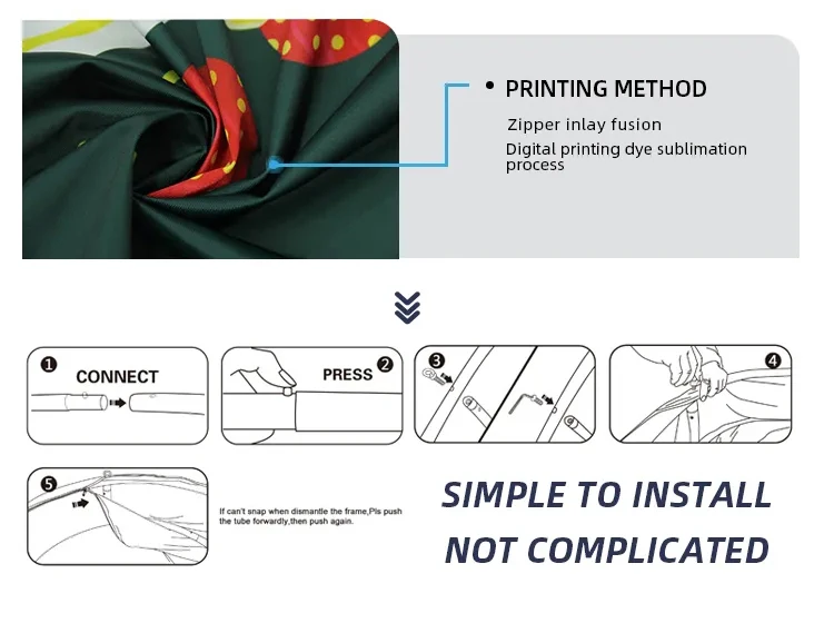 Overhead Stretch Tension Fabric Hanging Signs for Trade Show