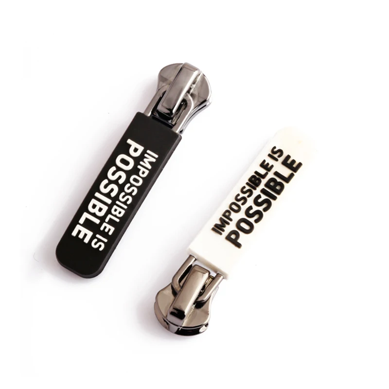 Custom Logo Silicone Zipper Puller #5 #3 Rubber Zipper Puller For ...