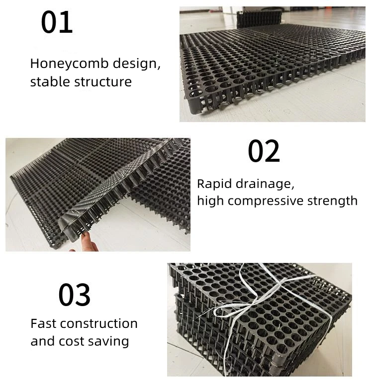 High Quality 3 cm High Vertical Strength 150t Drain Cell Mat for Park ...