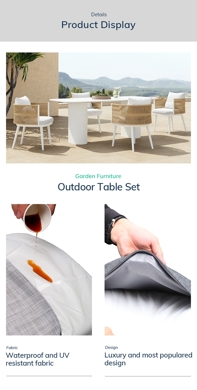 JANSSONG Outdoor Dining Set - Stylish & Durable Metal Furniture
