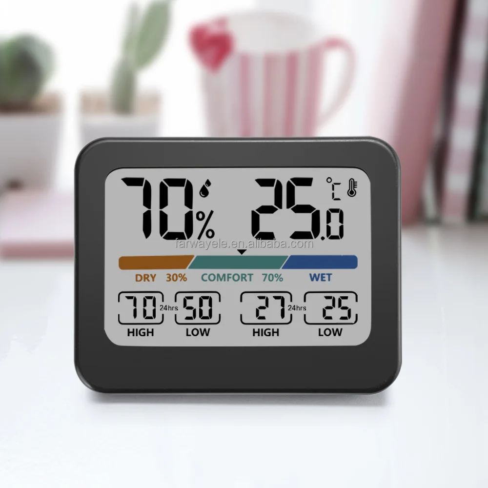 Color Display Digital Indoor Thermometer Hygrometer Temperature ...