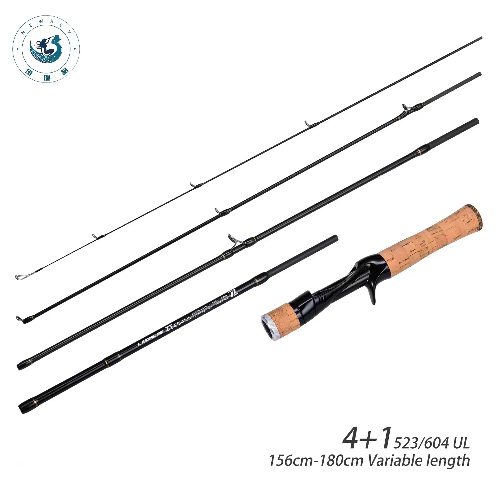 Newrgy High Quality 180cm Jigging Rod Shore 4 Sectiom Fishing Rod Blank ...