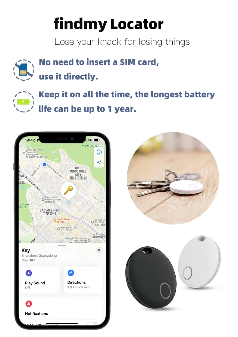 Find My App Tracker - Mfi Certified PPID Locator Key Finder