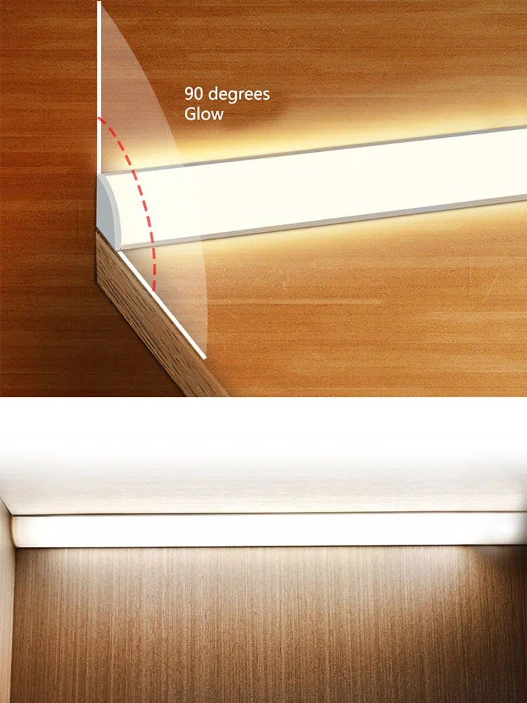 16x16mm 3m 90 Degree Aluminum Profile for Led Strip Light Kitchen ...