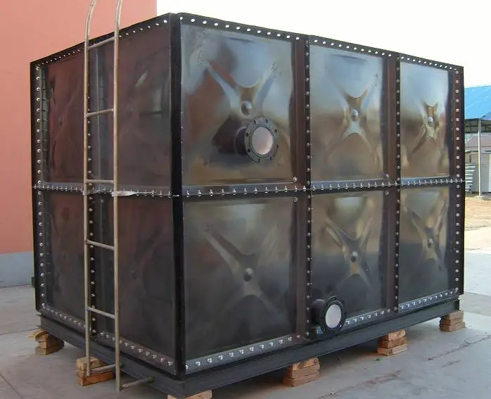 Modular Sectional Rectangular Square Pressed Steel Water Storage Tank ...
