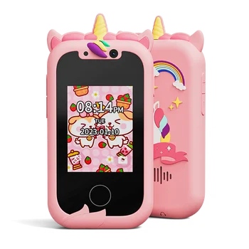Kp06 Cute Learning Kid Smart Phone Toy Mobile Phone Flip Camera Game ...