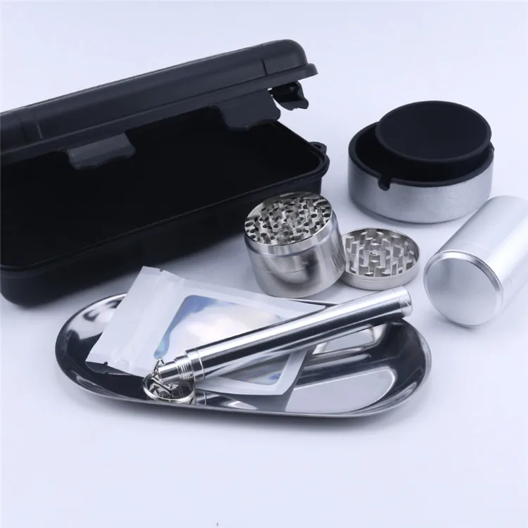Tobacco Smokers Set Rolling Tray Grinder Lighters Smoking Accessories ...