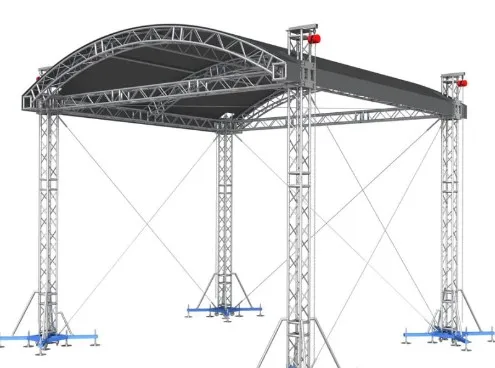 Aluminum Goal Post Lift Lighting Truss Tower Display System Wall ...