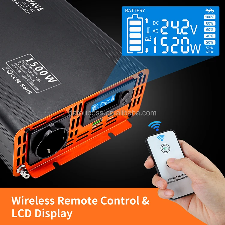 12v to 24v to 48v DC to AC Inverter - 3000W to 10KW Power