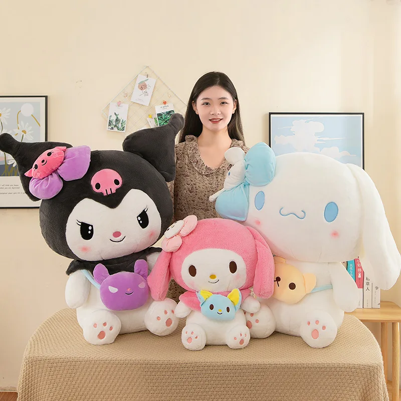 2024 50cm Kawaii Melody Kuromi Plush Japan Sanrio Melody Kuromi Custom ...