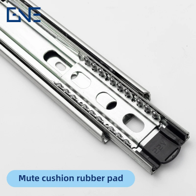 3 Fold Full Extension Ball Bearing Drawer Slide Push Open Soft Close ...
