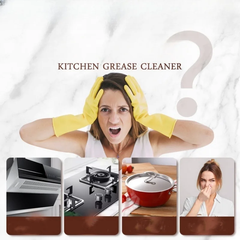 Kitchen Cleaner Spray Oil Grease Stain Remover Powerful Deep Cleaning Products Kitchen Oven ...