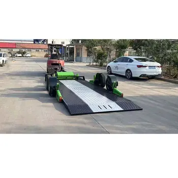 Air Bagged Race Car Trailer Lowering Car Trailer Air Bag Flat Trailer ...