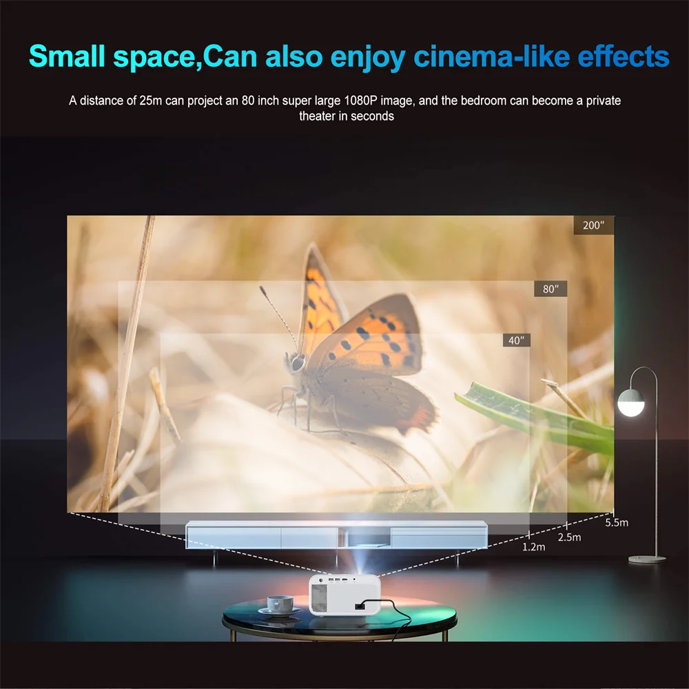 Cy900 1080p Smart Projector Multi Functional Office Both Home ...