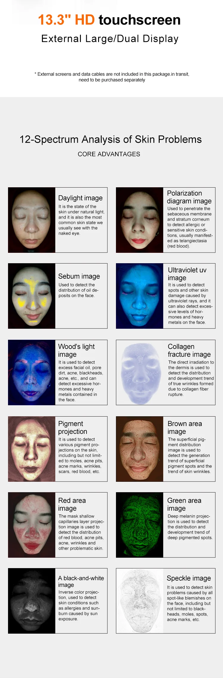 Professional Magic Mirror Aisia Facial Scanner 3d Skin Analysis System ...