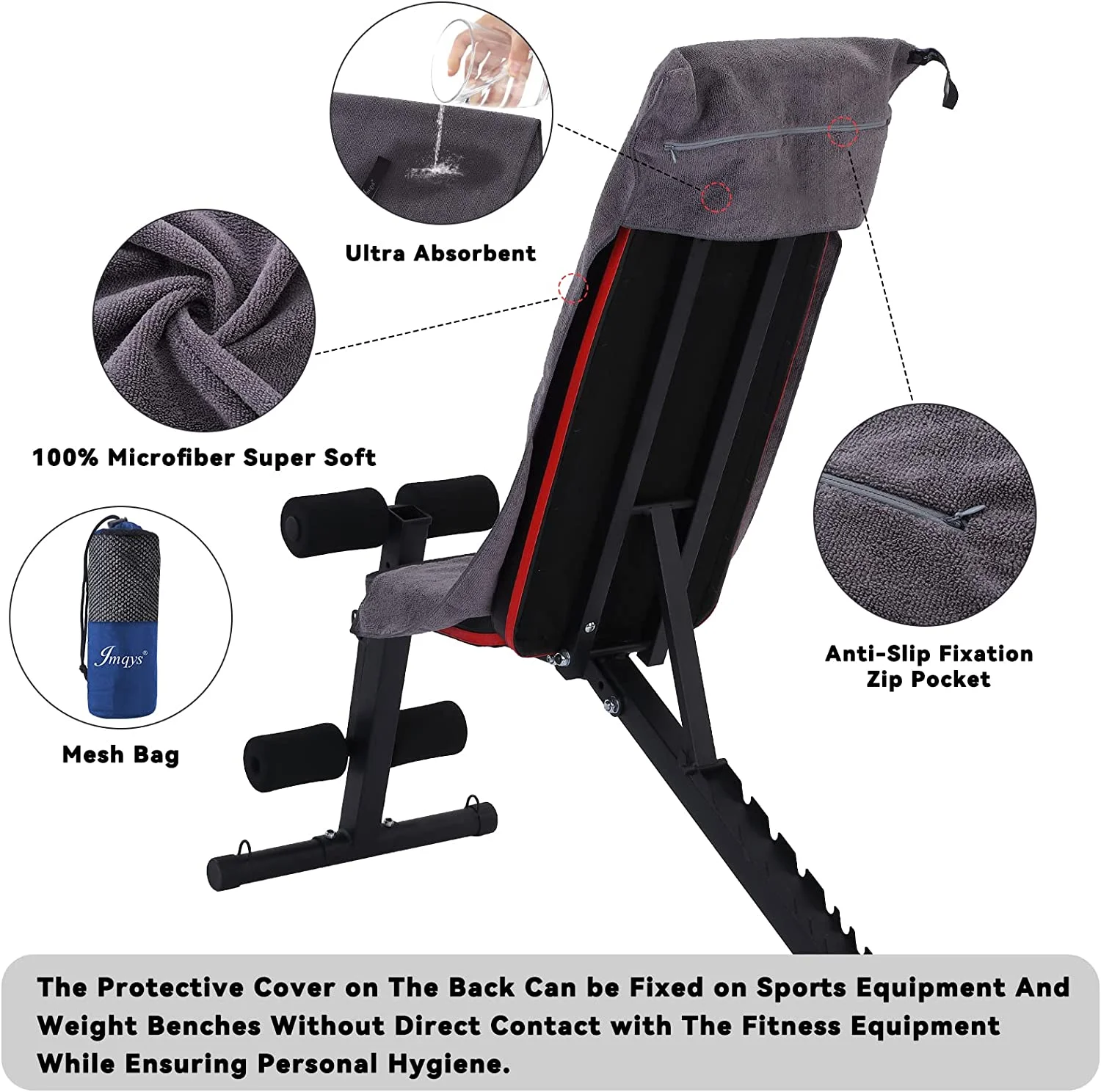 Microfiber Pocket Sport Gym Towel - Quick Dry & Absorbent