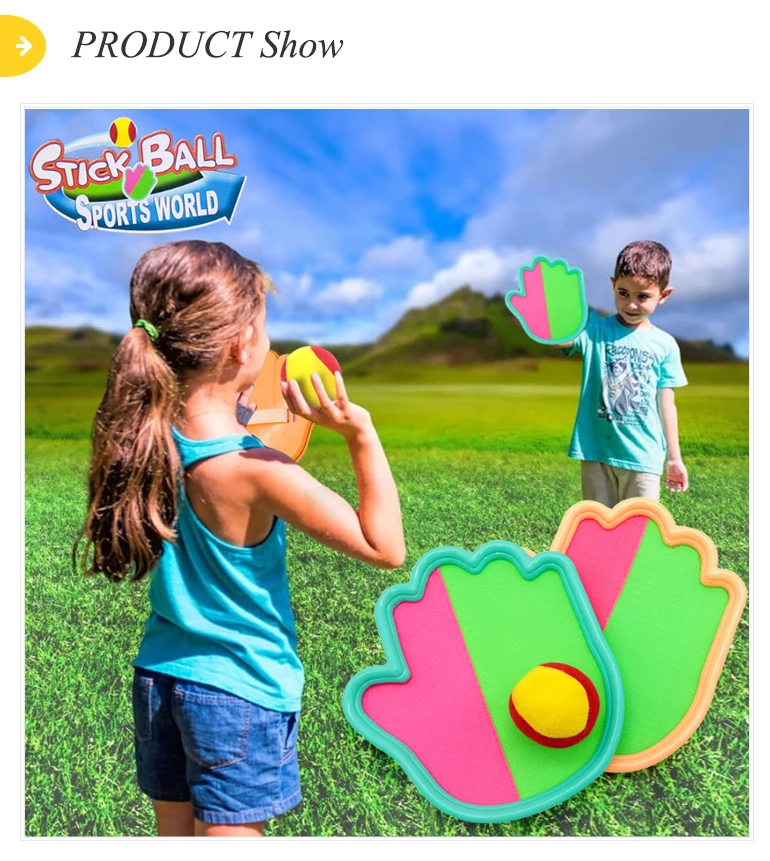 Outdoor Indoor Hand Shape Sport Game Set Click Catch Ball Toy - Buy ...