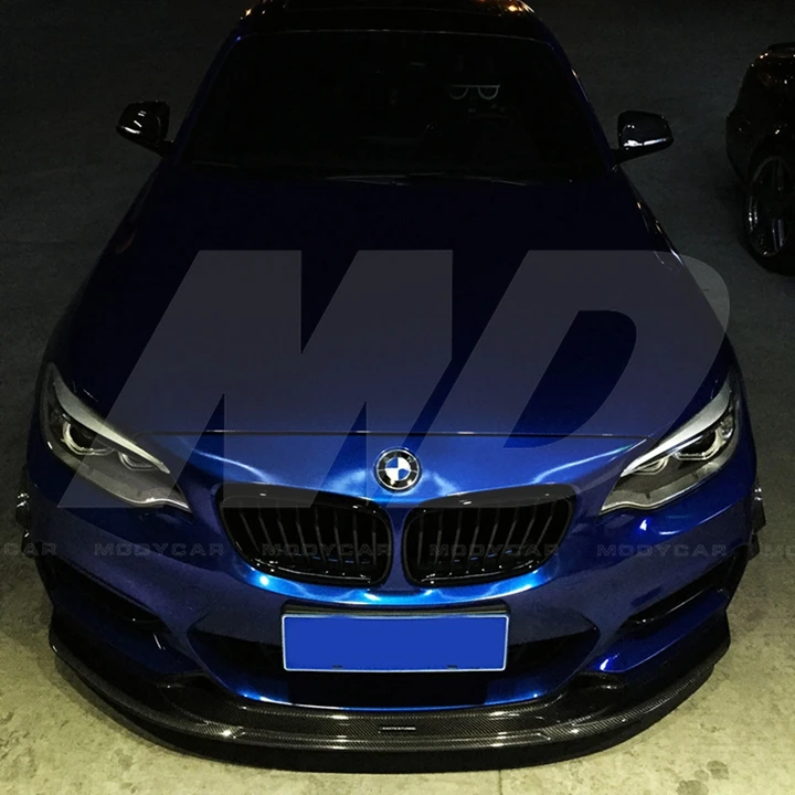 Exotic Style Carbon Fiber Front Lip for 2014-2016 BMW 2 Series F22 ...