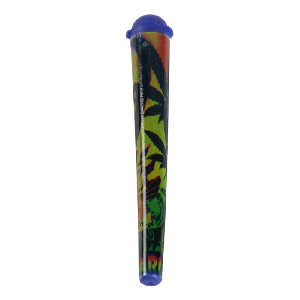High Quality 120 mm Stash Tubes Colorful Pattern Plastic Rolling Cone ...