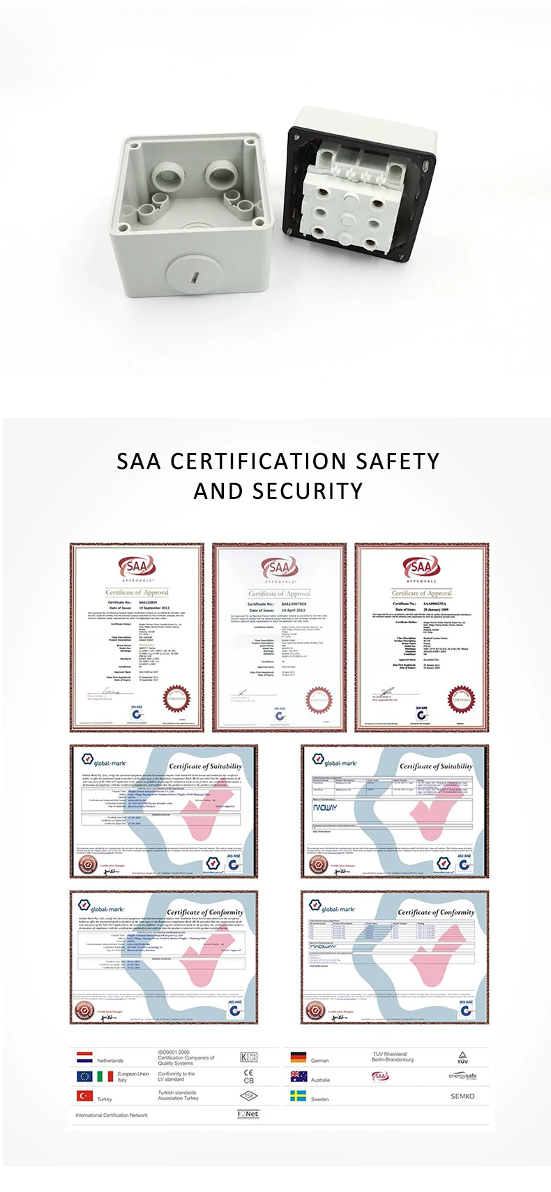 56SW332 SAA IP66 500V 32a Isolator Switch - Industrial Quality