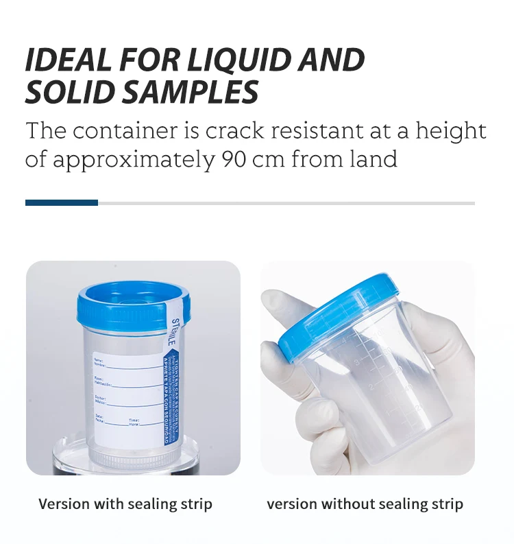 120ml Sterile Graduated Urine Collection Container Specimen Sample Cup For Patient Hospital ...