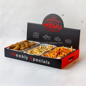 Eco Disposable Takeaway Packaging Corrugated Paper Sandwich Catering ...