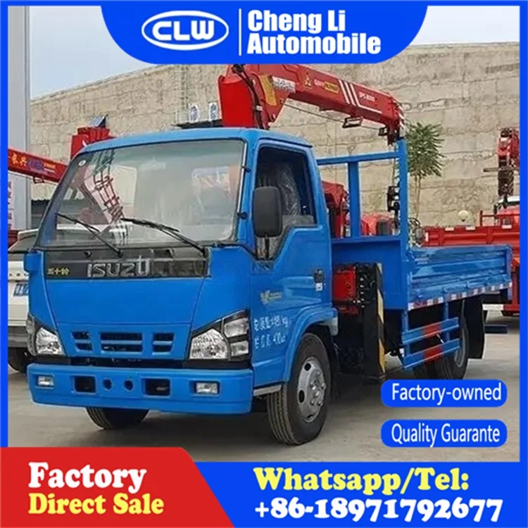 Small Telescopic Boom Crane Truck 4x2 5tons Hydraulictruck Mounted ...