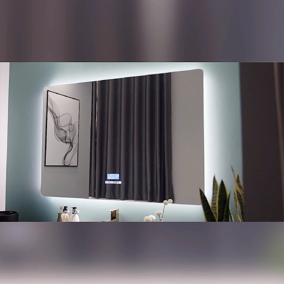 Hixen 18-8b China Exporter Smart Rectangle Wall Bathroom Vanity Lights ...