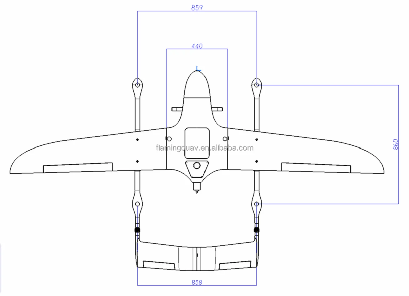 Uav Electric Vertical Take-off Drones Landing Fixed-wing Aircraft - Buy ...