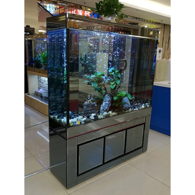 Custom Large Aquarium Big Live Fish Tank Table Plastic Filter Chiller ...