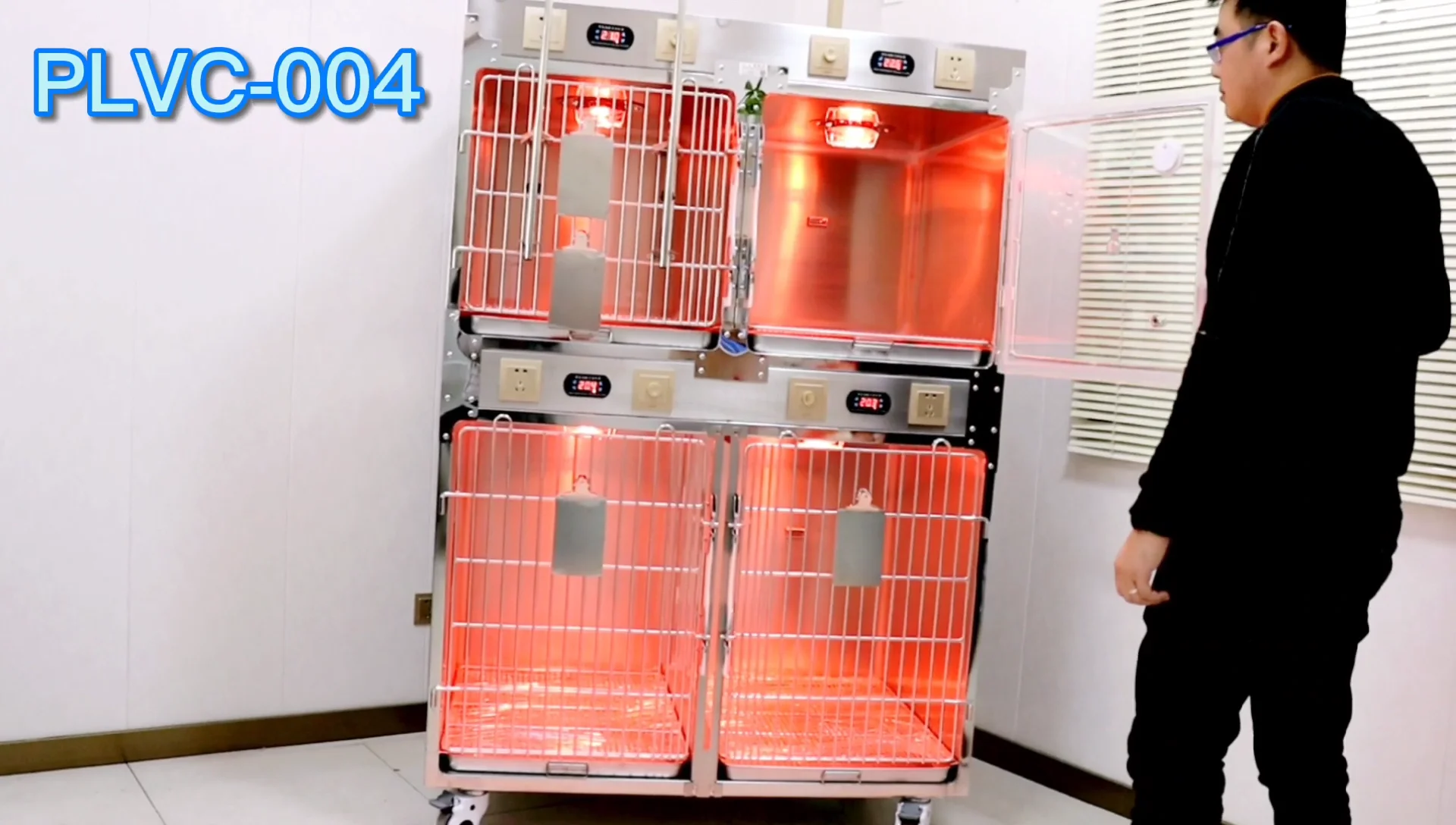 High Quality Veterinary Animal Cages 304 Stainless Steel Cat Vet Cage ...