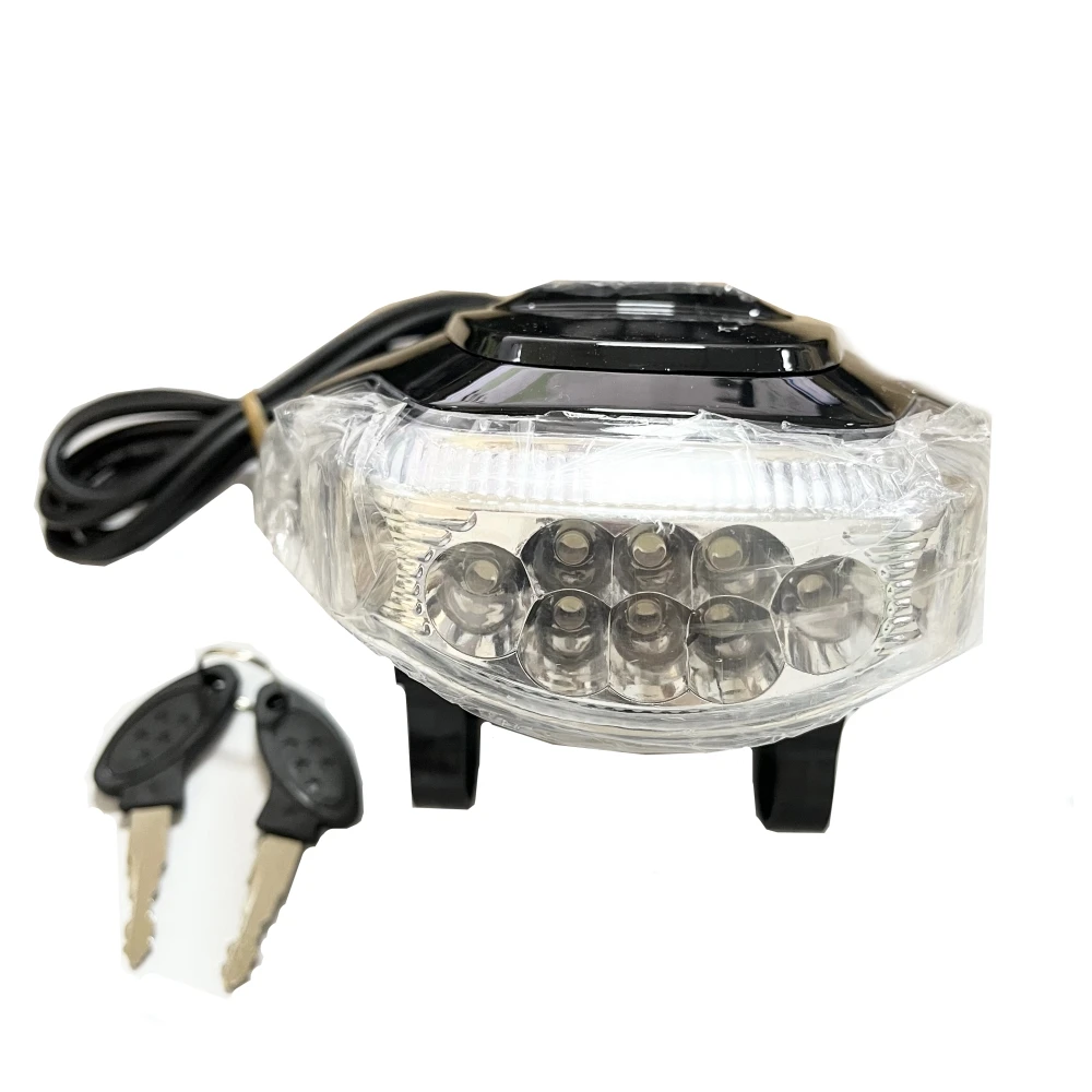 60V LED Headlight 60V Angel Eyes LED Headlight With LCD Display For ...