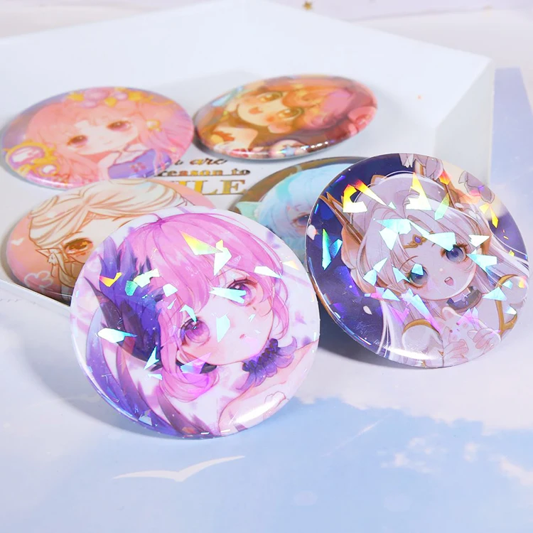 Promotion Wholesale Blank Anime Cartoon Enamel Pin Badges Tin Button ...